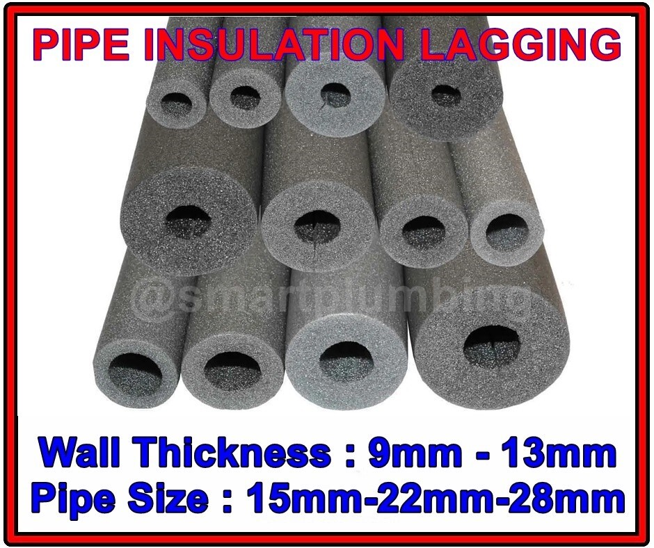 Pipe Insulation Climaflex Foam Lagging 22mm x 13mm Wall Thickness 1 MTR ...