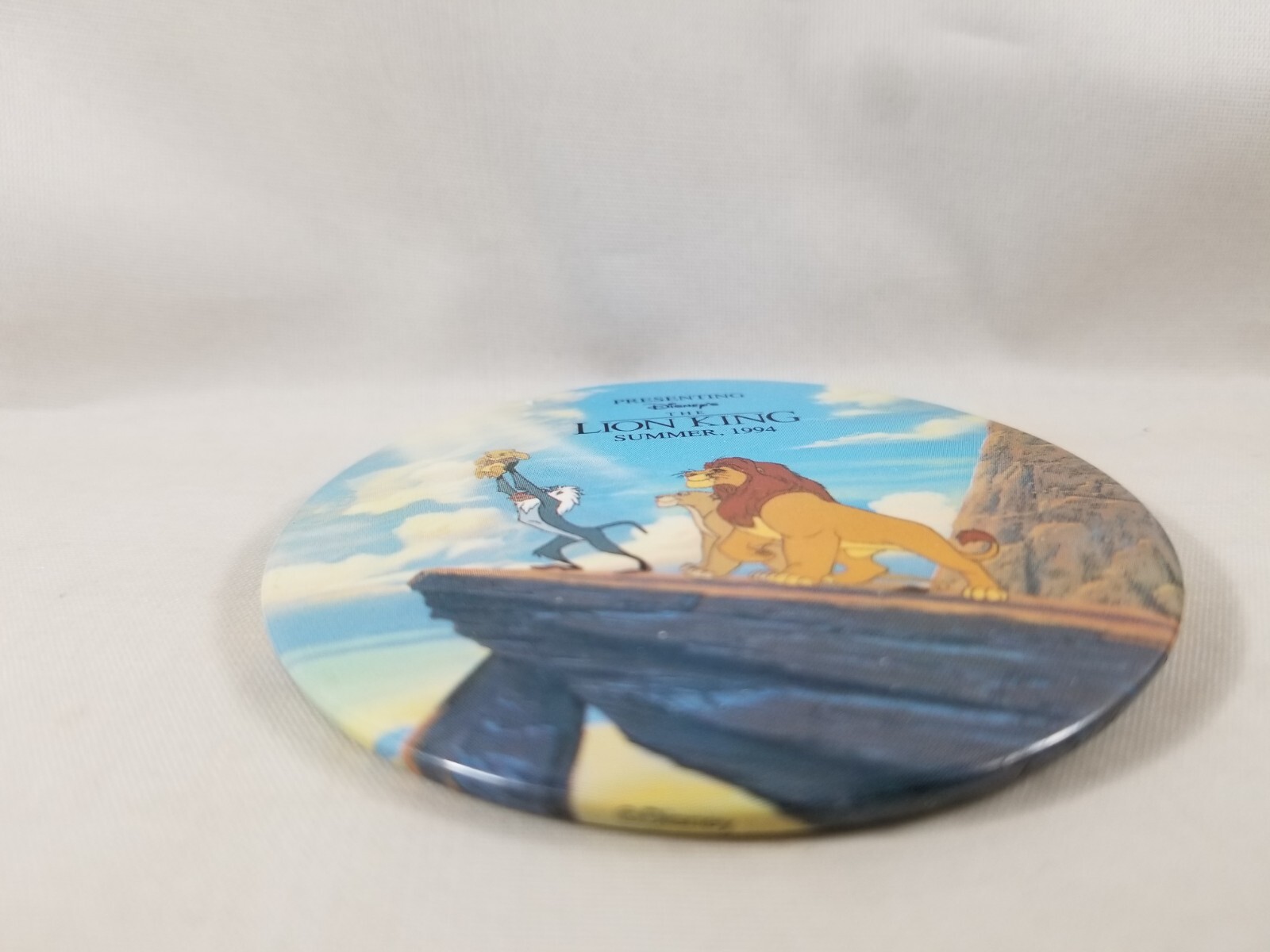 Disney Lion King Button Pin Summer 1994 Mufasa Nala Simba Rafiki Pride ...