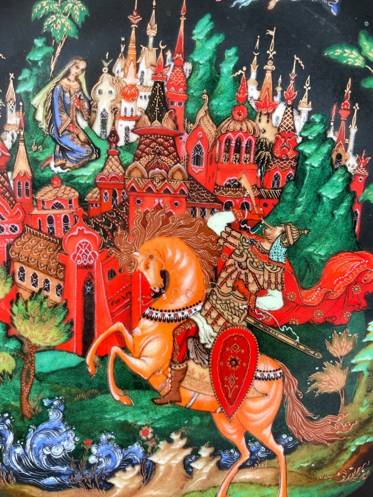 Bradex Tianex Russian Legends Fairy Tale Plate Russian and Ludmilla ...