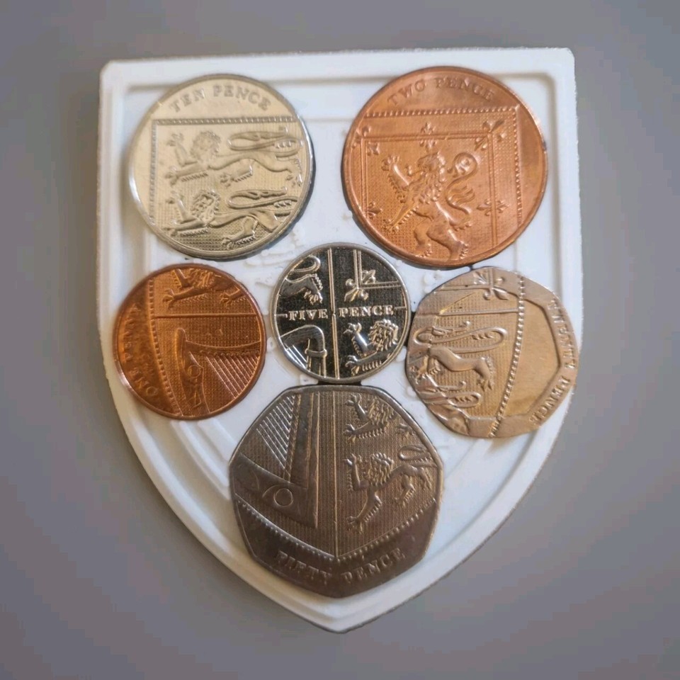 20 x Royal Shield British Coin Display Holder Numismatic Set UK Coins ...