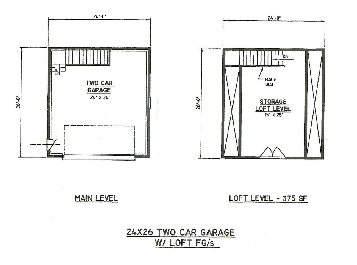 Garage 2x6 Framing Basics Double Glide 1 #89424 | The House Plan