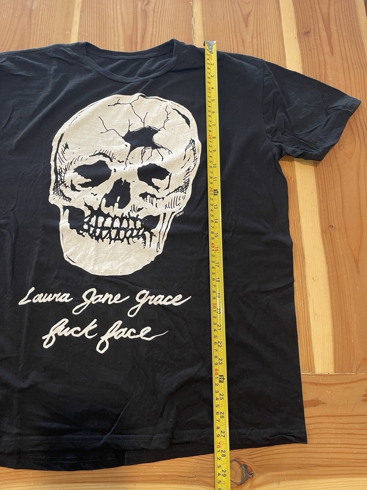 Laura Jane Grace “f*ck face” band T Shirt XL preowned Rock Tee | eBay UK