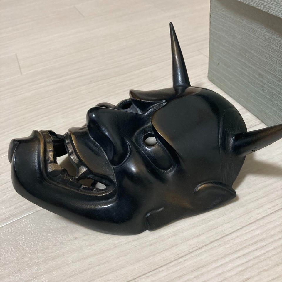 Japanese Traditional Noh Mask Omen Kabuki 710-E1 | eBay