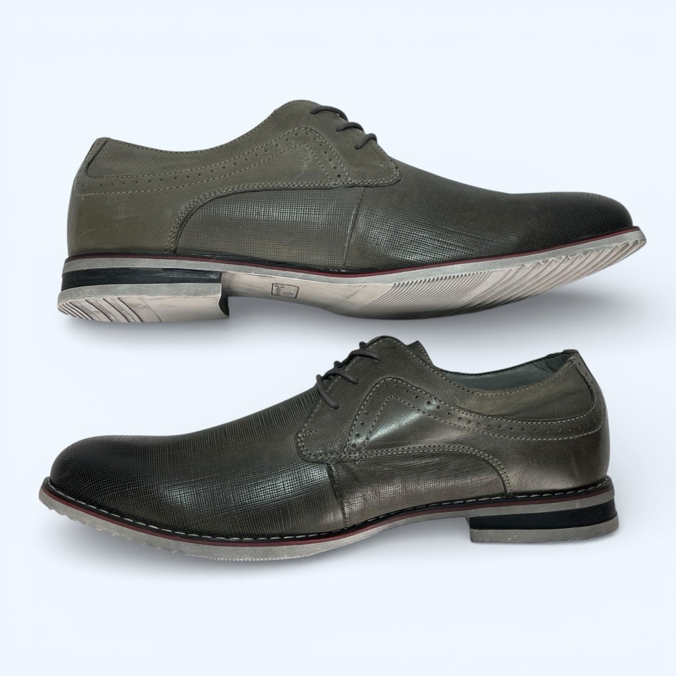 Alpine Swiss Double Diamond Men's Saffino leather Lace up Oxford Colt ...