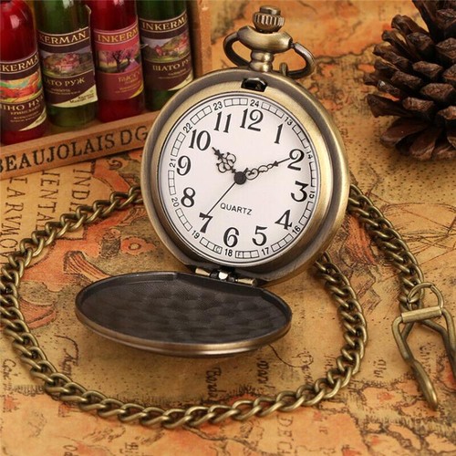 Quartz Pocket Watch Bronze The Legend of Zelda Round Analog with 30cm ...