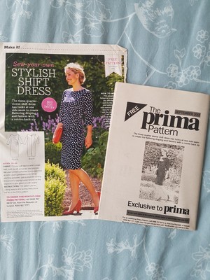 Prima Pattern - Sept 2013 - 3/4 sleeve Shift Dress 10-20 | eBay