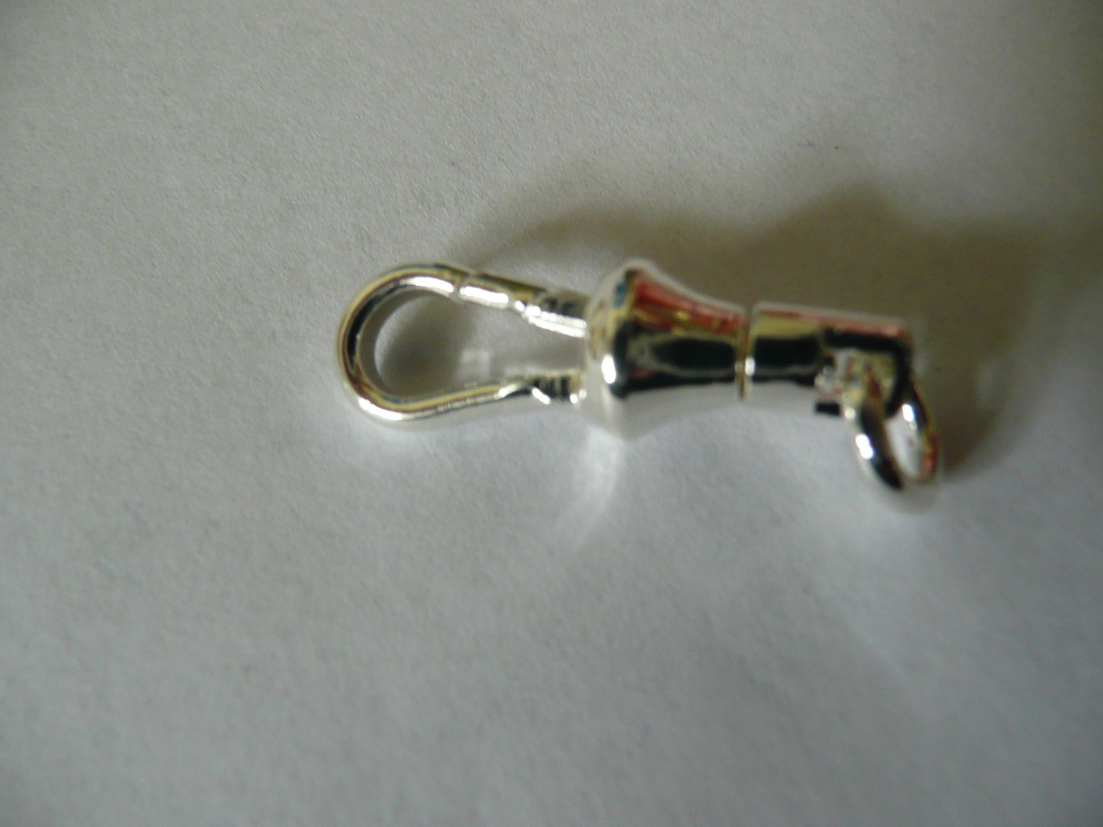 Good quality silver plated pocket watch clasp for chain necklace fob ...