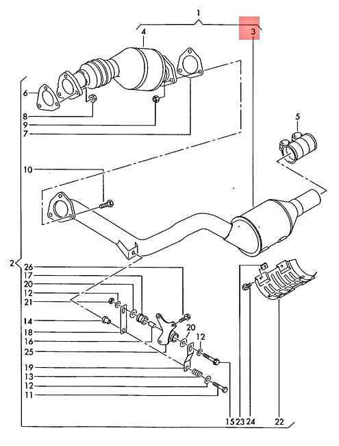 Genuine Volkswagen Diesel Particulate Filter NOS VW AUDI Passat ...