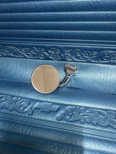 Universal Drip Rail Peep Mirror, 3" Chrome Head