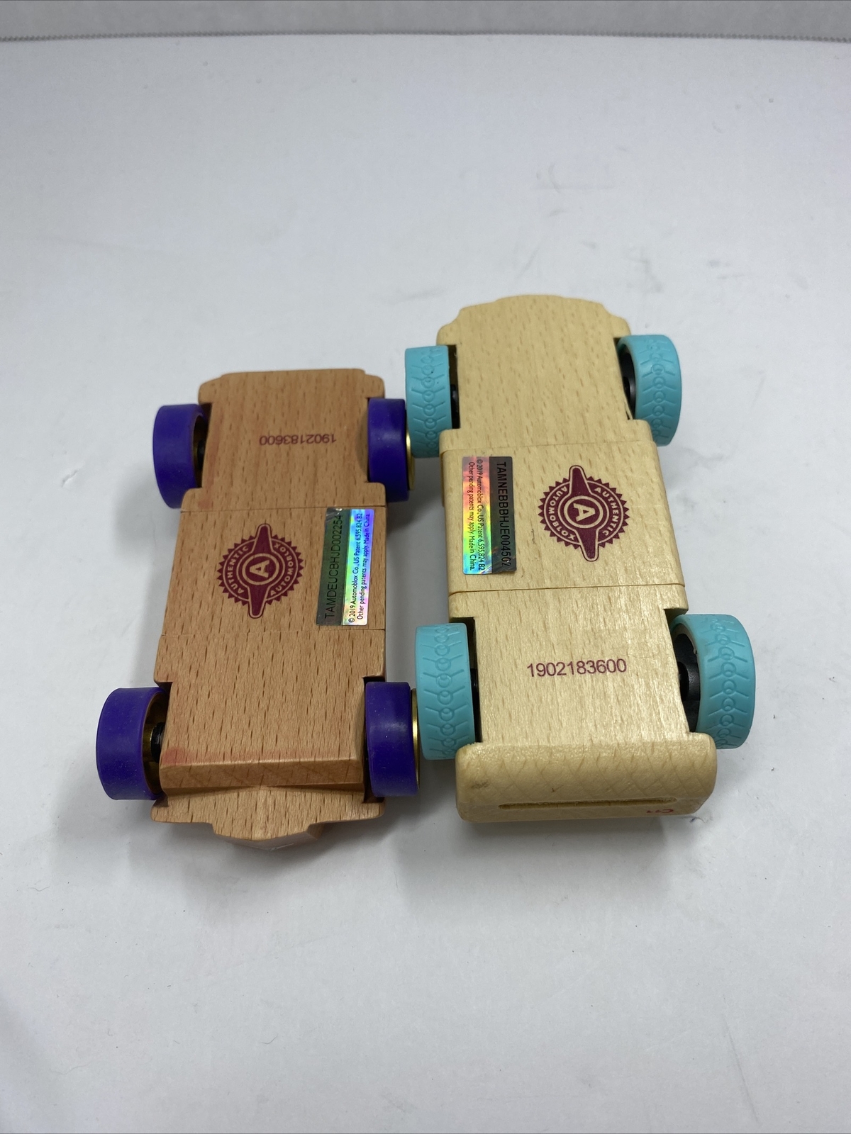 2 Calello Authentic Automoblox Wooden Cars Toys Lot 2019 | eBay