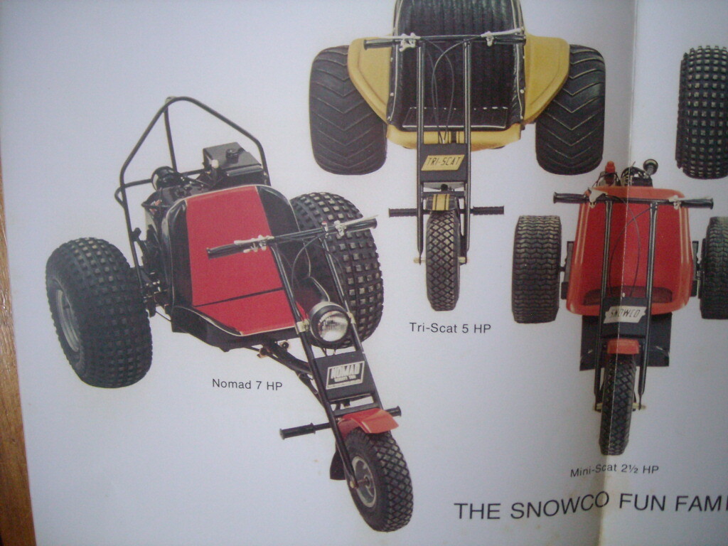 1972 Vintage SNOWCO ATV Motorcycle Brochure Snowmobile Trike | eBay
