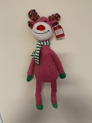 Christmas Multipet Reindeer 20 Inch Long Red Dog Toy | eBay