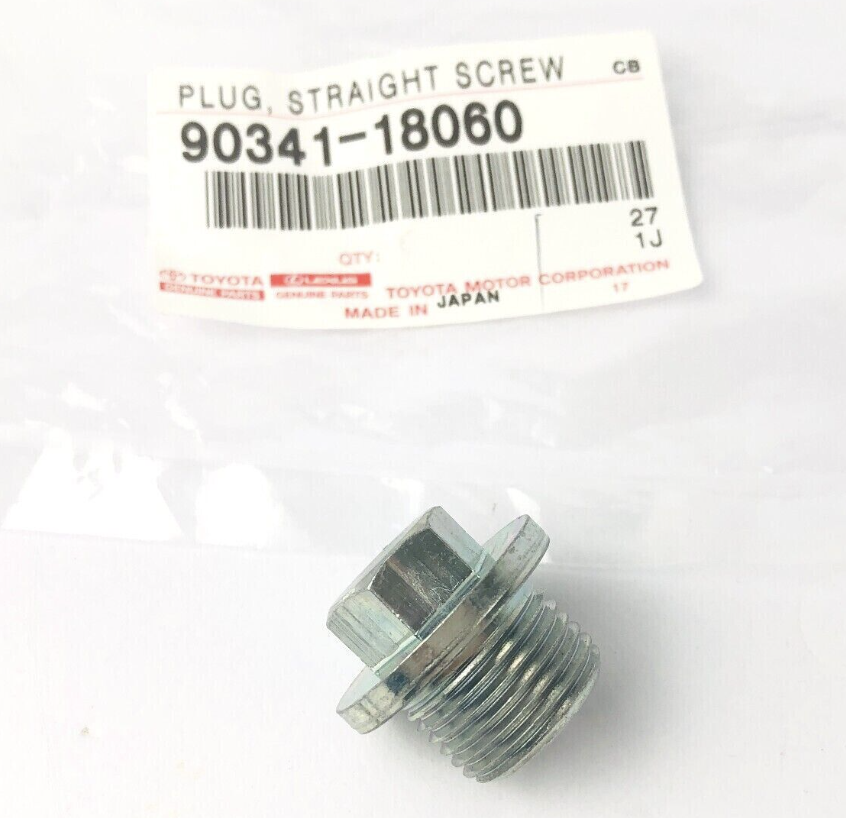 Toyota Genuine PLUG (FOR FRONT DIFFERENTIAL FILLER) 90341 - 18060 | eBay
