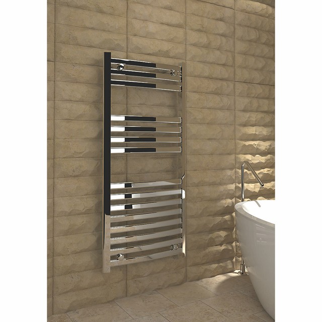 Kudox Verna Chrome DESIGNER Towel Radiator 1100 X 500mm 1419btu for ...