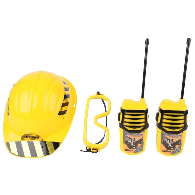 Tonka Walkie Talkie Construction Play Set Hard Hat Helmet Safety ...