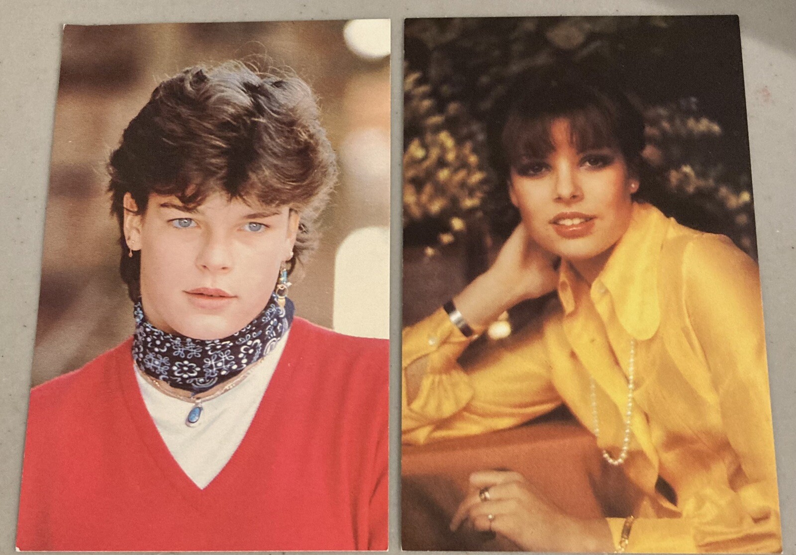 Princess Stephanie and Princess Caroline of Monaco Postcards Vintage ...