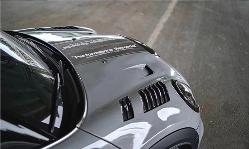 For Mini Cooper F55 F56 F57 Real Carbon AG style Front Hood Vented ...