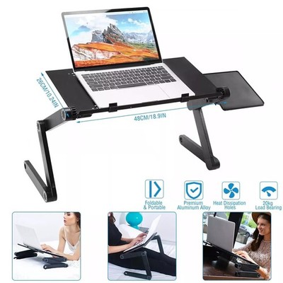 ️ 360° Adjustable Laptop Table Stand Lap Sofa Bed Tray Computer Notebook Desk | eBay