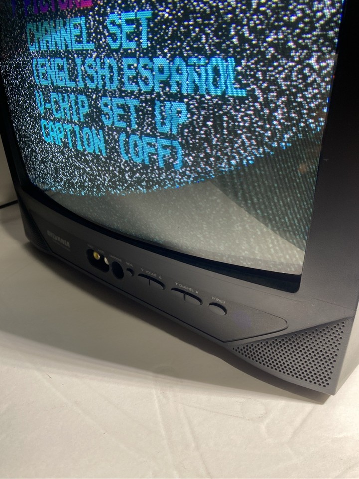 Vintage Sylvania CRT Retro Gaming TV 14” Screen SRT2313A Television ...