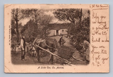 Newry Antique Ireland Postcard Slide Car Antrim Rural Scene 1906 | eBay