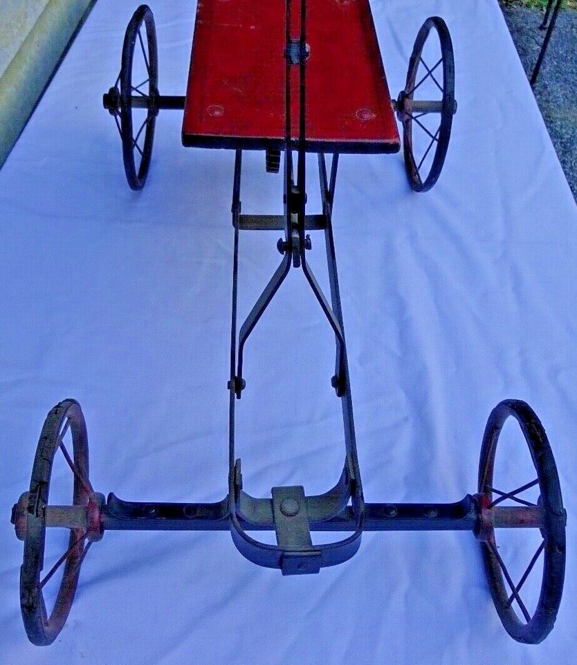 Fantastic Restored Early Vintage Irish Mail Cart Pedal Car w/cast metal ...