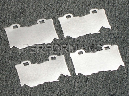 Titanium Brake Heat Shield Set Notched for Infiniti Q50 14-22; Sport ...