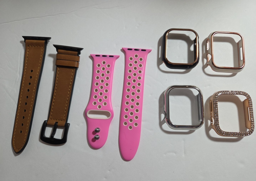 Unbranded Watch Case Cover and Bands for Apple Watch SE 2nd Generation ...