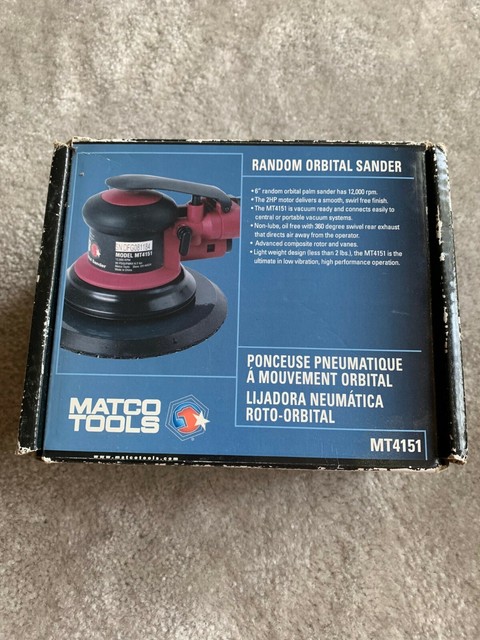 Matco Tools 3/32" Random Orbital Pneumatic 6" Palm Sander- MT2532 for ...