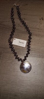 Baroni Designs Abalone And Pearl Sterling Silver Ocean Necklace ...