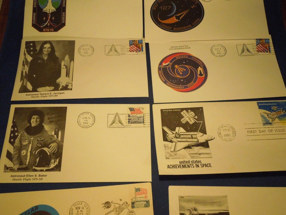 Lot of 9 NASA Commemorative Envelopes STS-70 Skylab 3 STS-85 STS-127 ...