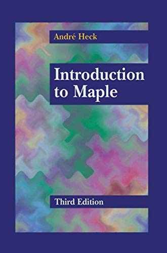 Introduction to Maple - Hardcover, by HECK Andre - Acceptable 9780387002309| eBay
