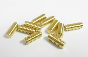 3/16" BSW x 1/2" Brass slotted grub Screws (10 pk) /Whitworth (UK ...