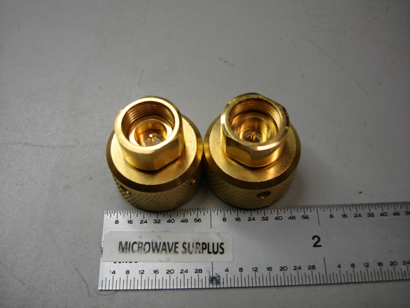 Pair of ADAMS RUSSEL CONNECTORS PLUG to NMD 3.5 cable end adapter NEW ...