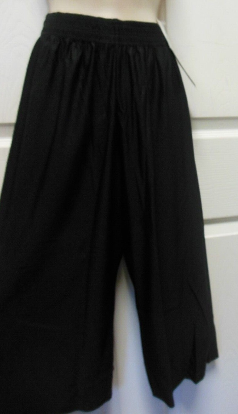 Bal Togs 8707 Black Nylon spandex Gaucho Pants Ladies Dance Jazz shiny ...