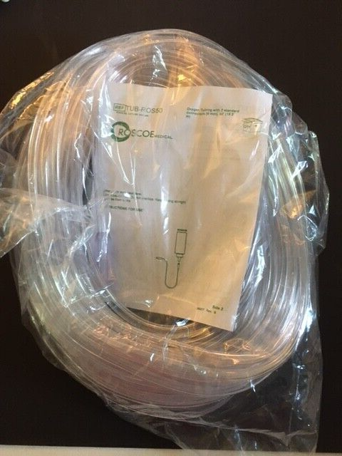 New Sealed Roscoe Medical TUB-ROS50 50ft. Oxygen Tubing 2 Standard ...
