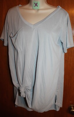 ANDREE BY UNIT Ladies' Small SHORT-SLEEVE T-SHIRT (gray; v-neck ...