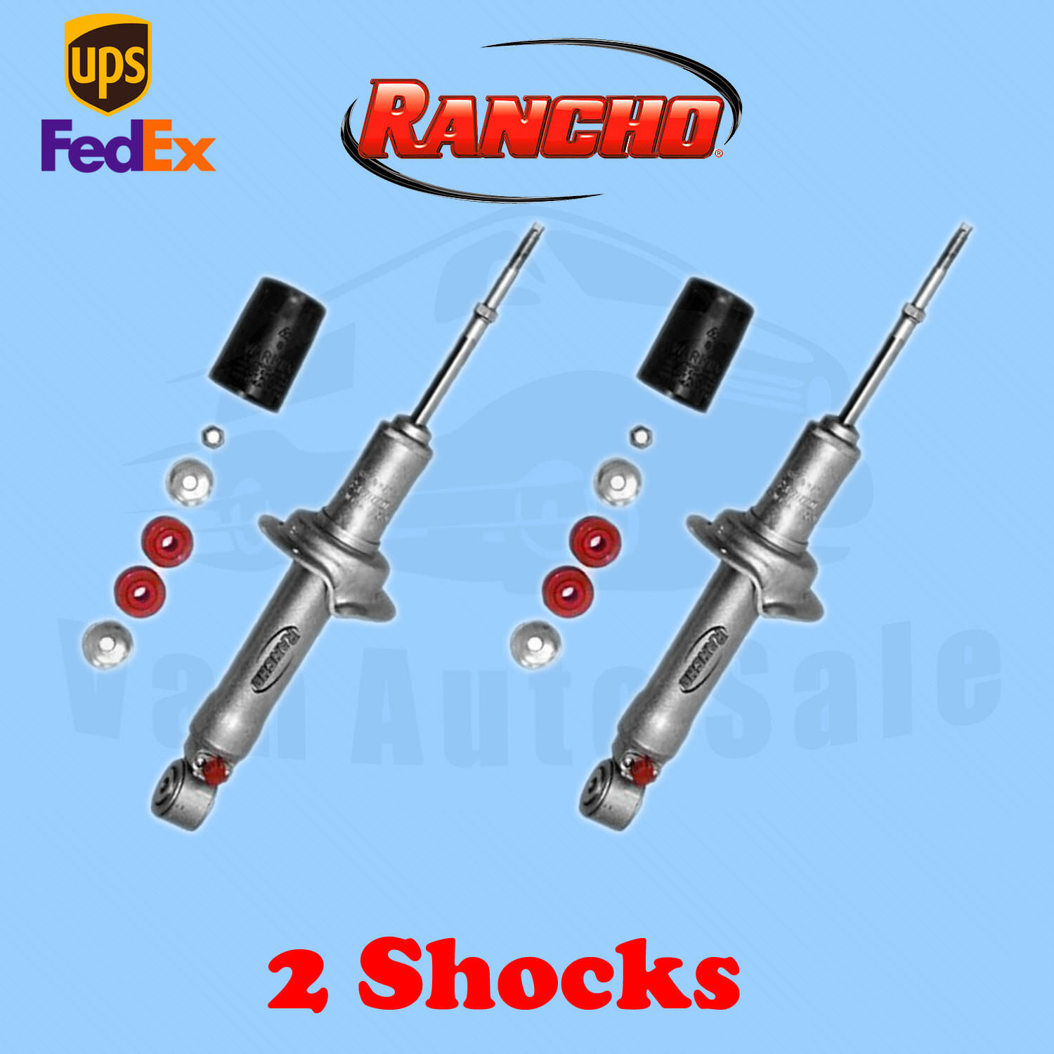 Rancho RS9000XL Front 4" Lift Shocks for Infinity QX56 2WD 2004-08 Kit ...