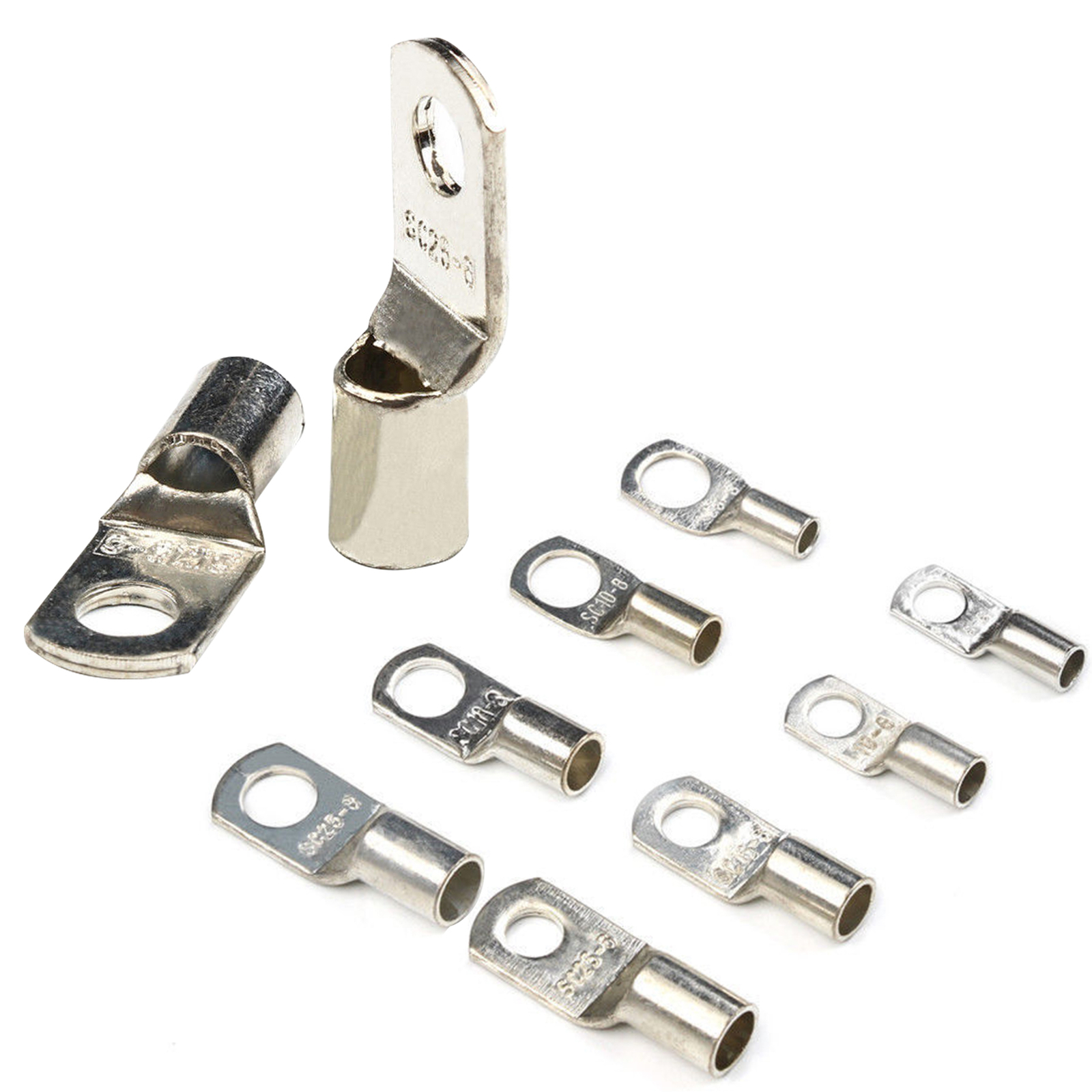 For Motorcycles Crimp Connector Heavy Duty Battery Copper Wire Terminal ...