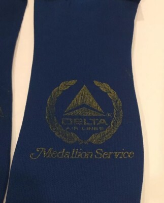 Vintage Delta Airlines Travel Socks Blue Unworn Medallion Service Hong ...