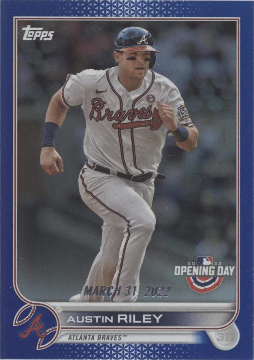 2022 Topps Opening Day - Opening Day Blue Foil #146 Austin Riley for ...