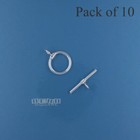 Solid Sterling Silver Round Toggle Clasp Bar Set Connector [Size ...