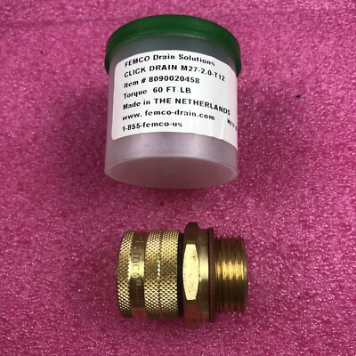 Femco 8090020458 Click Drain LB Plug M27-2.0-LB-T12, No Magnet | eBay