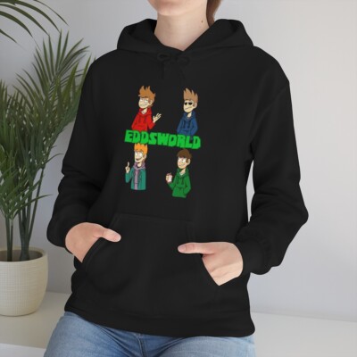 EDDSWORLD Character Unisex Black Hoodie | eBay