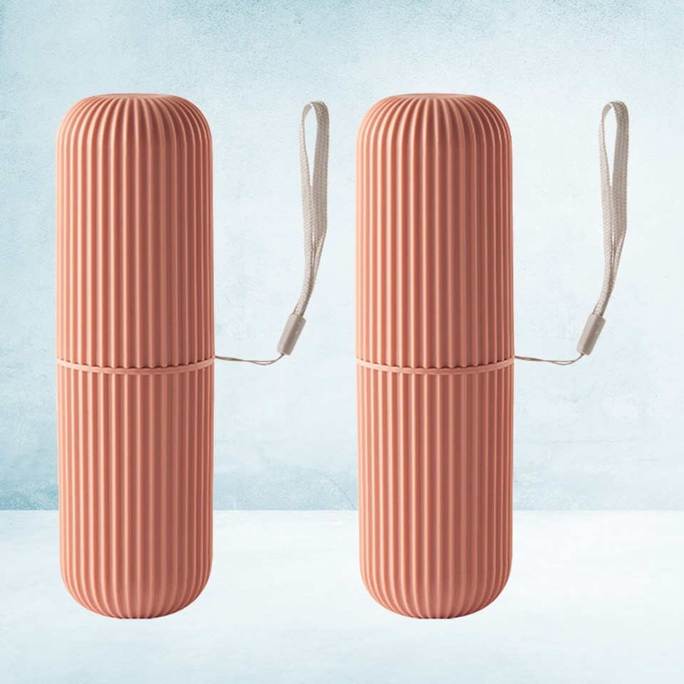 3 PCS Tooth Brush Case Toothbrush and Toothpaste Travel Container ...