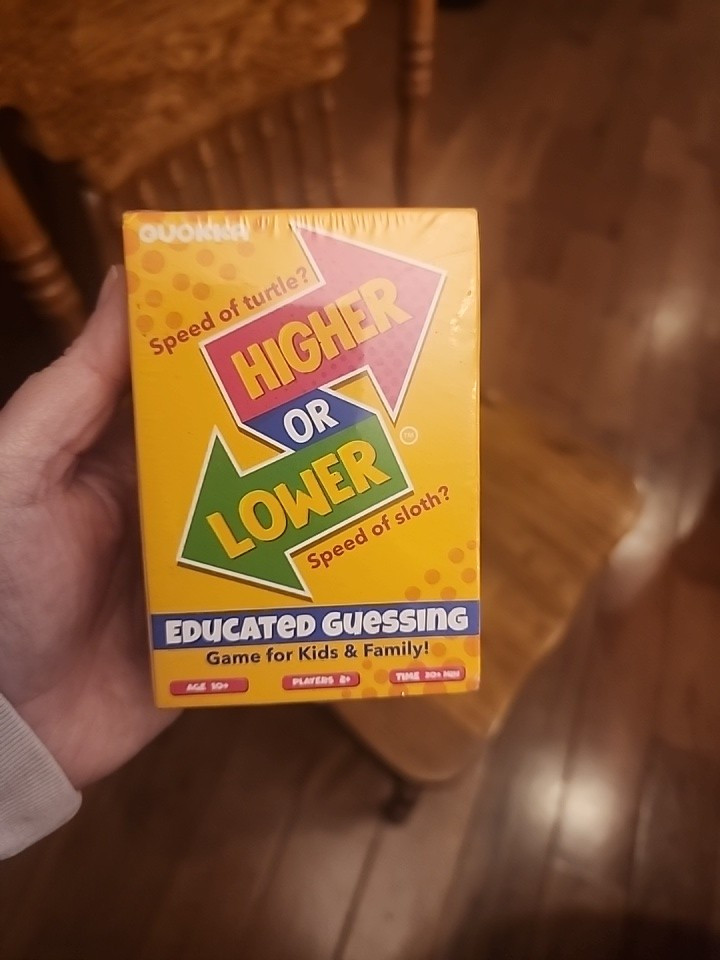 QUOKKA HIGHER or LOWER Card Family Quiz & Trivia Game Educated Guessing ...