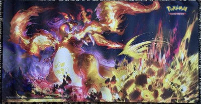 Pokémon Charizard Trading Card Game Play Mat TCG 22"x11.75" G2 | eBay