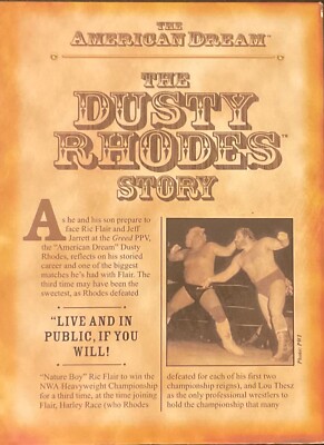 WWE - The American Dream: The Dusty Rhodes Story (DVD, 2006, 3-Disc Set ...