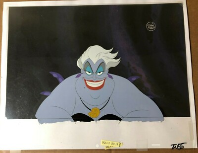 Little Mermaid (1989) Original Production cels Ursula Ariel animation ...