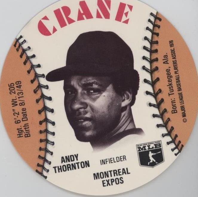 1976 MSA Discs - Andre Thornton Crane Potato Chips for sale online | eBay