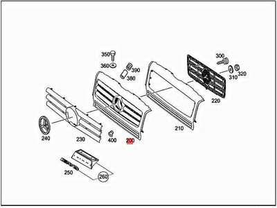 Genuine MERCEDES W463 G-CLASS W463 Cabrio Radiator grille 4638800323 | eBay